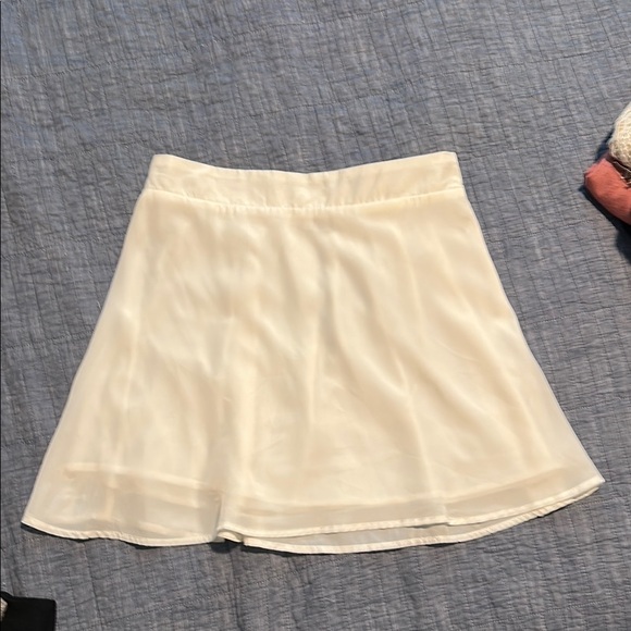 Tobi | Skirts | Tobi Cream Skater Mini Skirt | Poshmark